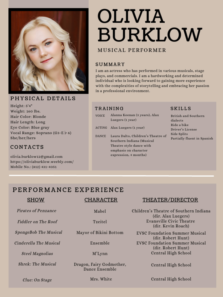 Burklow Audition | PDF