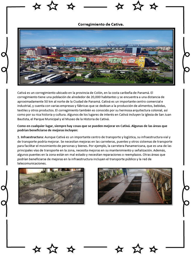 Cativá Es Un Corregimiento Ubicado en La Provincia de Colón | PDF