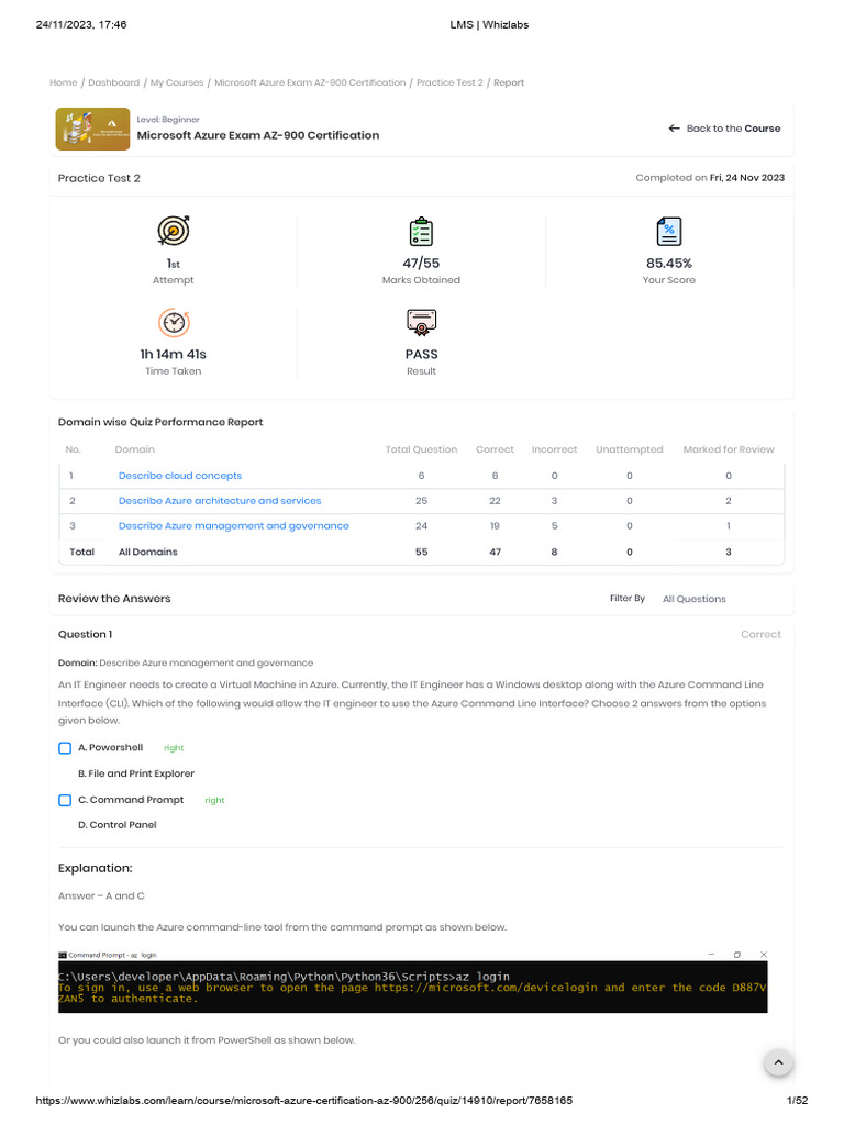 LMS - Whizlabs | PDF | Microsoft Azure | Cloud Computing