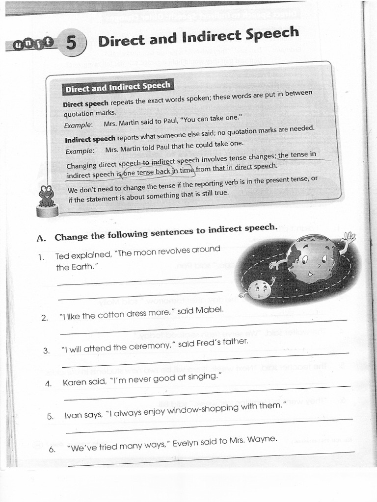 Direct and Indirect Speech | PDF