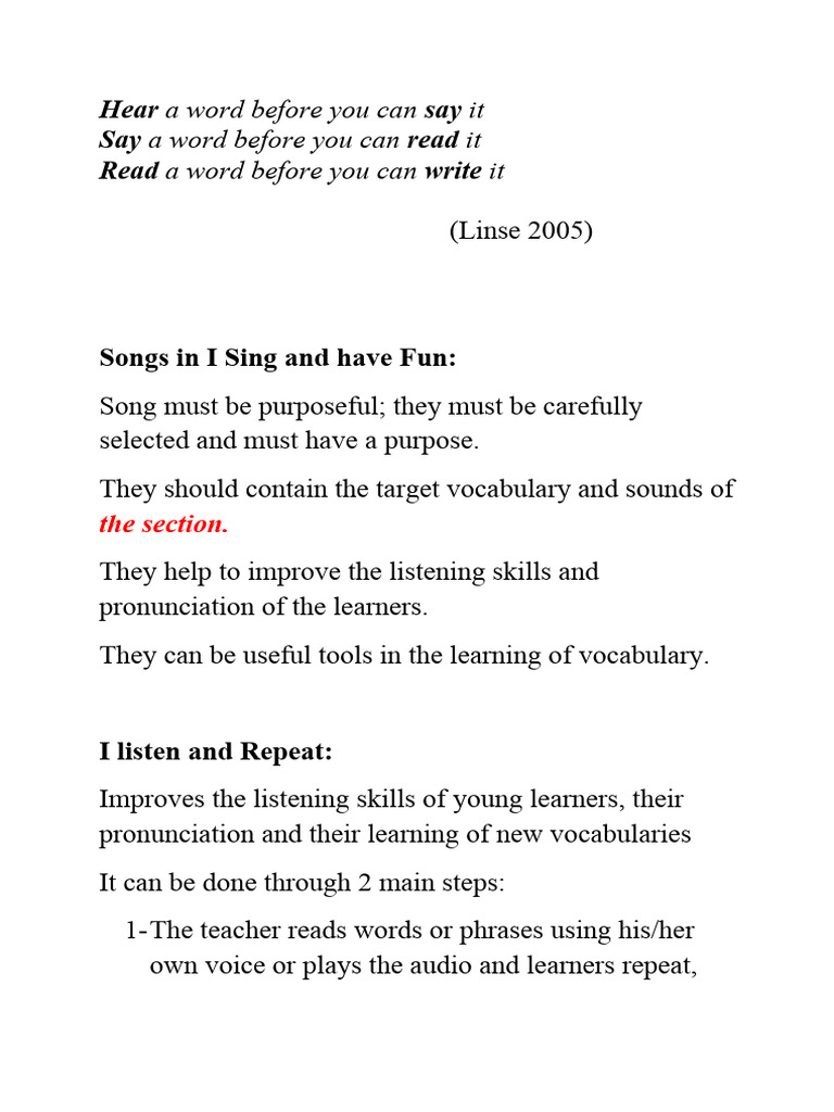 Songs in I Sing and Have Fun | PDF