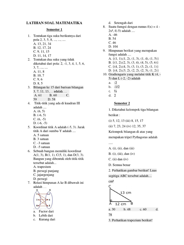 Latihan Soal Unggulan | PDF