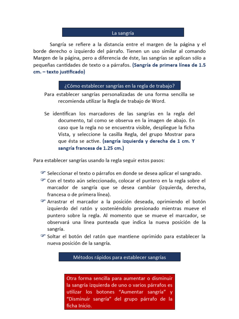 Ejercicio3 Las Sangrías en Word Sin Formato | PDF | Informática