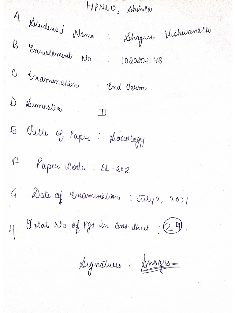 Shagun BL - 202 | PDF