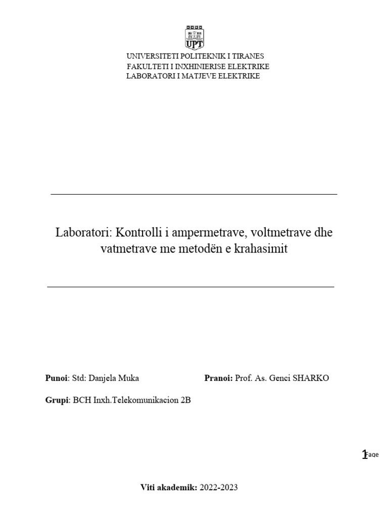 Lab 1 Matje Elektronike | PDF