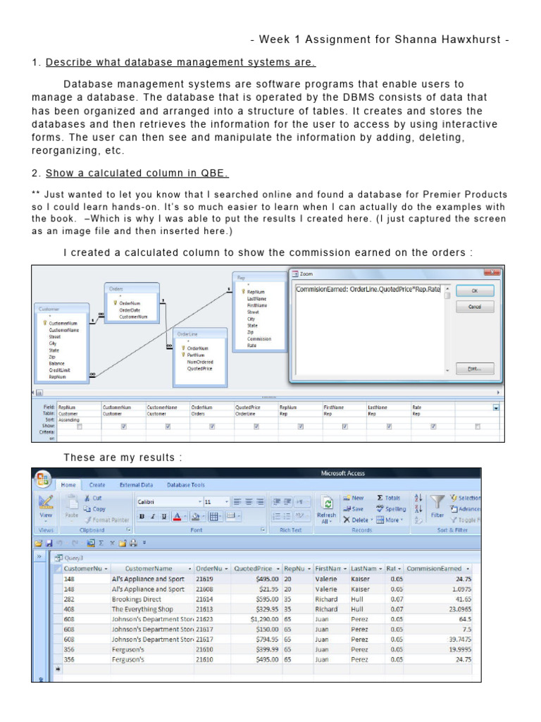 Week 1 Assignment | PDF