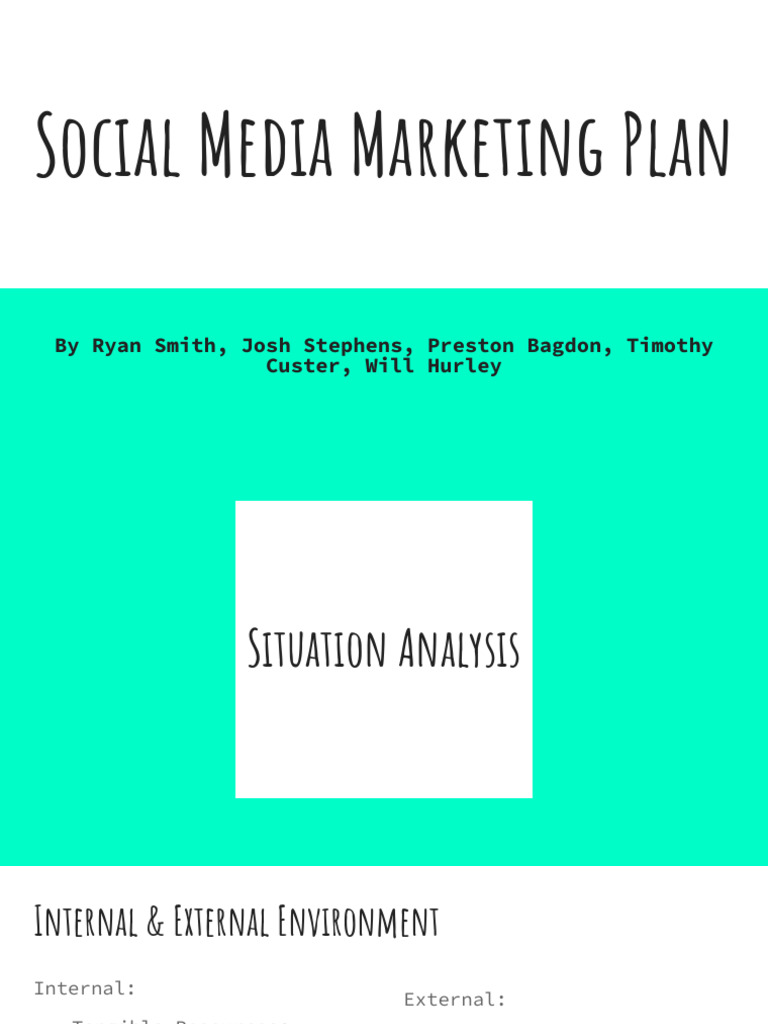 JMU Social Media Marketing Strategy | PDF | Popular Culture & Media ...