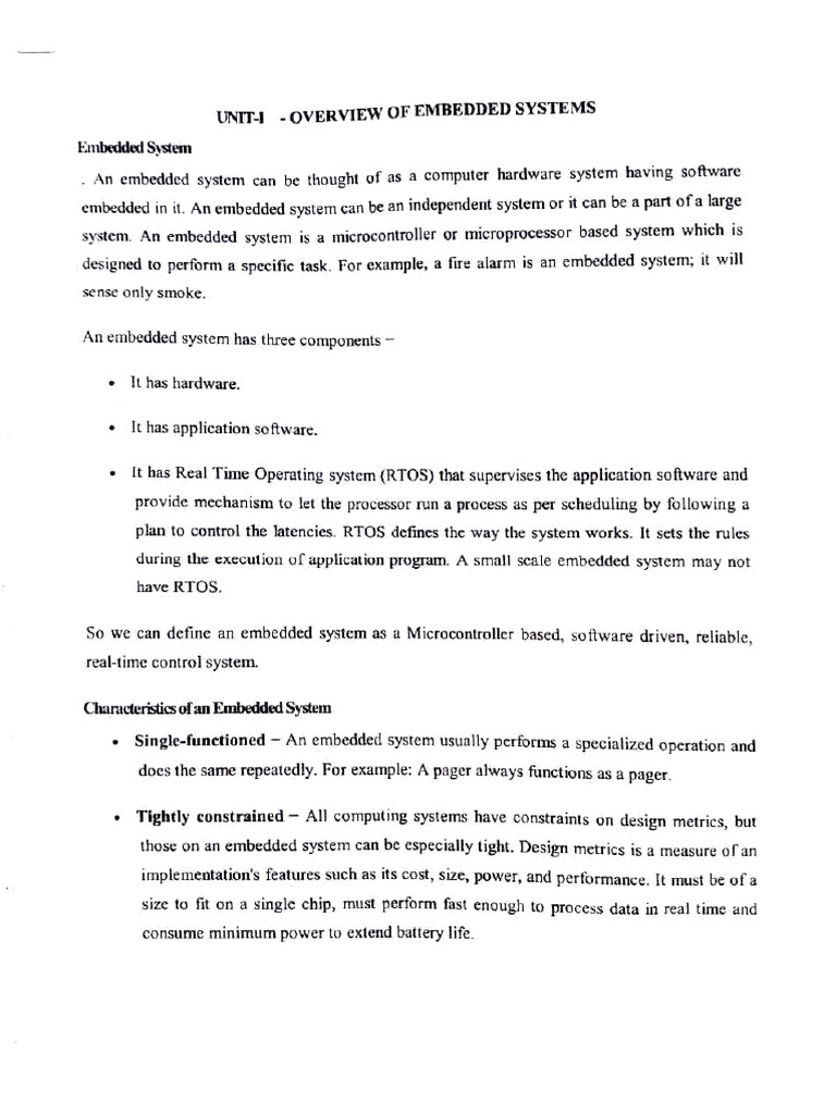 ESD Sir Notes | PDF | Embedded System | Microcontroller