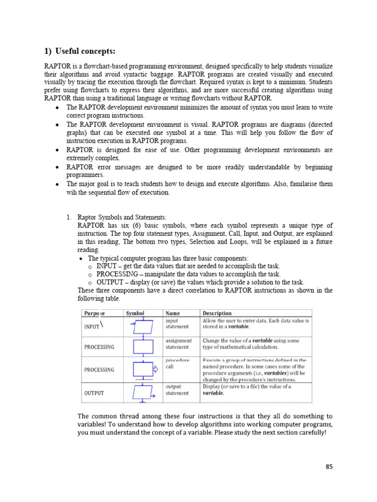 Raptor Labs | PDF | Variable (Computer Science) | Control Flow