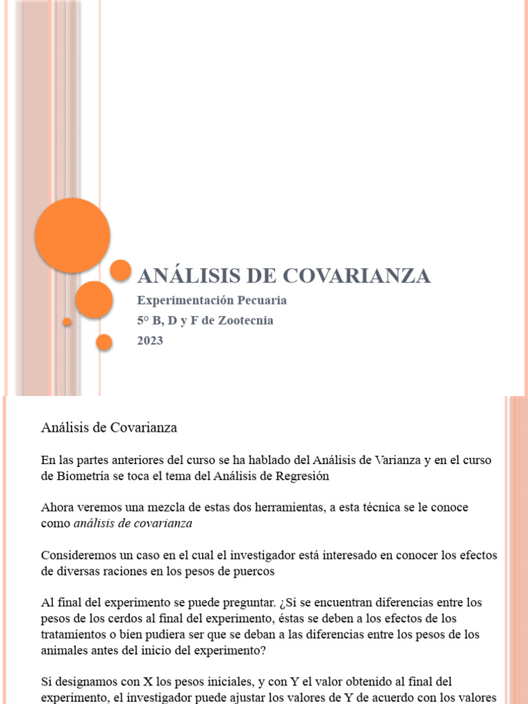 Análisis de Covarianza | PDF