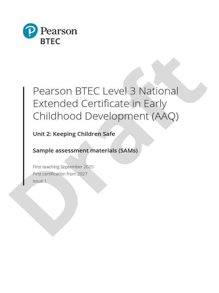 Btec l3 Ecd Unit 2 Sam Keeping Children Safe | PDF | Child Abuse