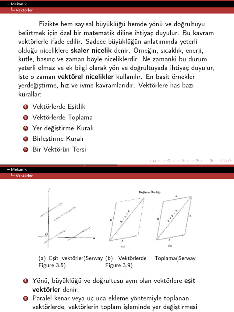 Ders2 Vektörler | PDF