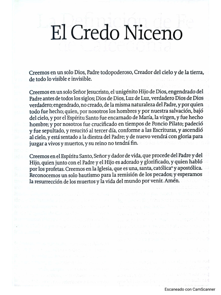 Credo Niceno Pdf