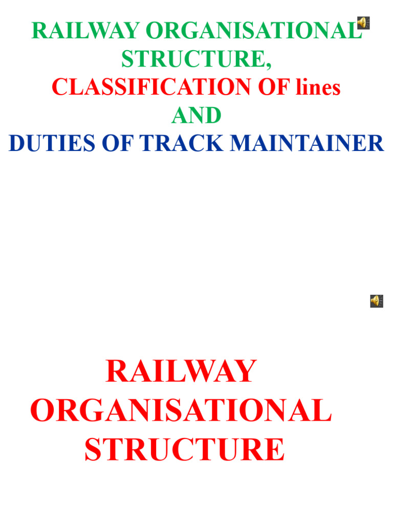 D-1 Rly Org, Clasiff - of Routes & Duties | PDF