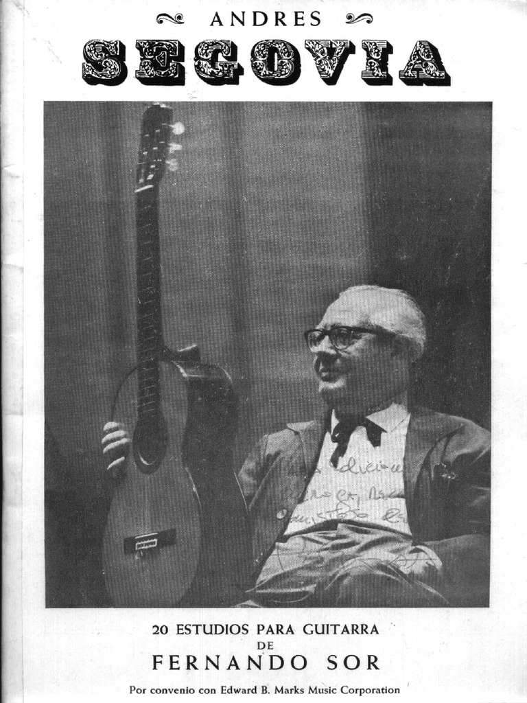 ANDRÉS SEGOVIA - 20 Estudios de FERNANDO SOR | PDF