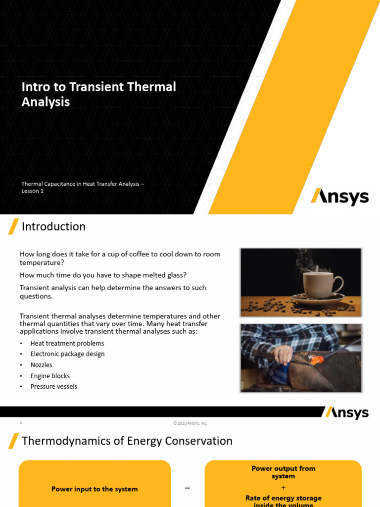 Lesson 1 Introduction To Transient Analysis | PDF | Thermal Conduction ...