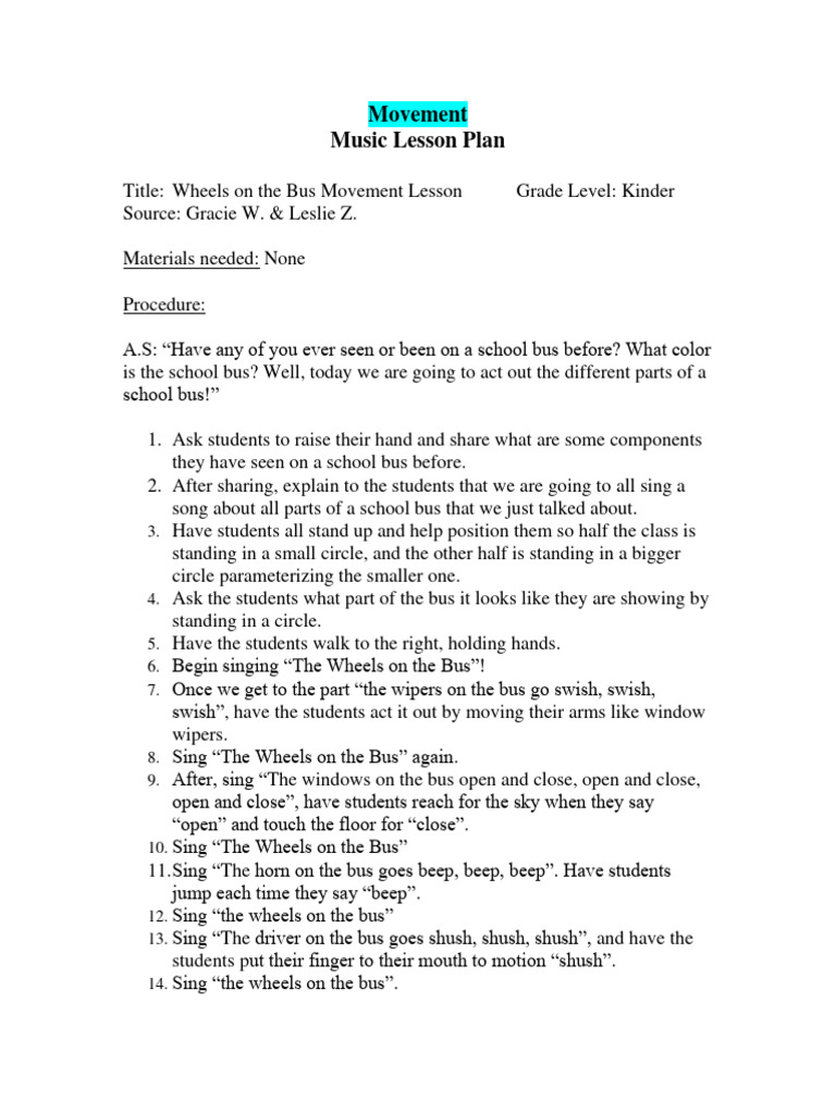 Musc326 - Gracie and Leslie MMVT LP 1 1 | Download Free PDF | Learning | Communication