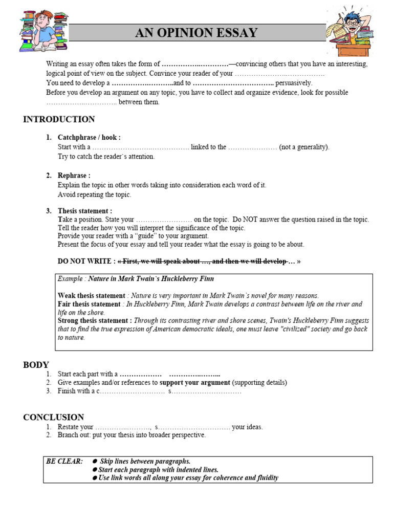 04-Opinion Essay | PDF | Essays | Argument