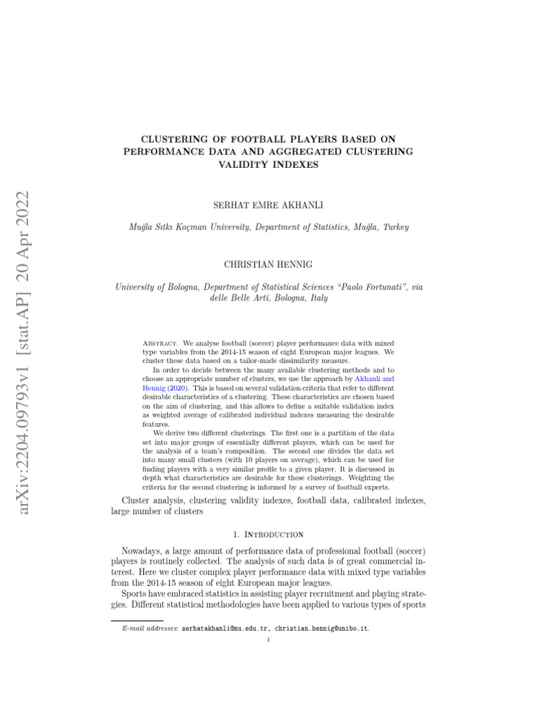 Cluster Index 2023 | PDF | Cluster Analysis | Data