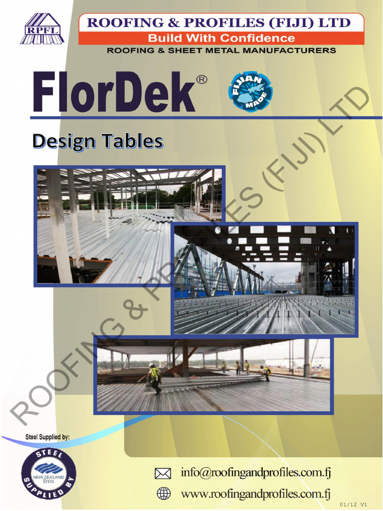FlorDek Design Table 01dec2018 - Locked | PDF | Building Engineering ...