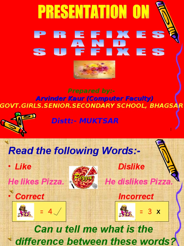 Understanding Prefixes and Suffixes | PDF | Linguistic Morphology ...