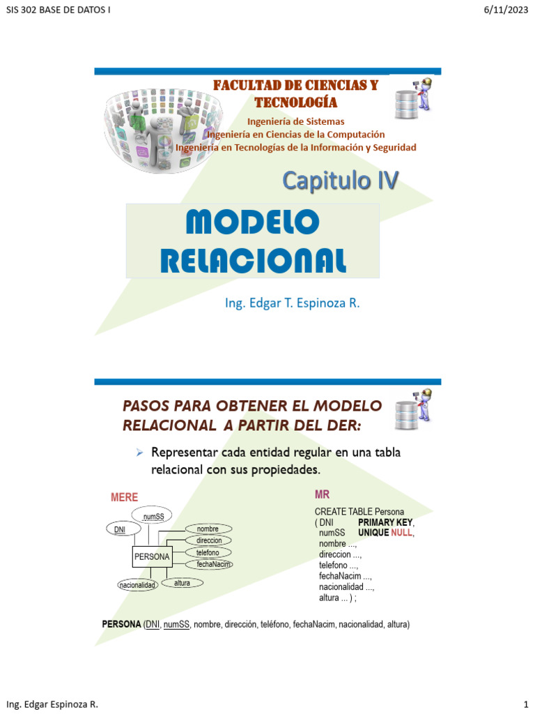 Capitulo 4 1 TRANSFORMACION MER MR | Descargar gratis PDF | Bases de datos | Cibernética