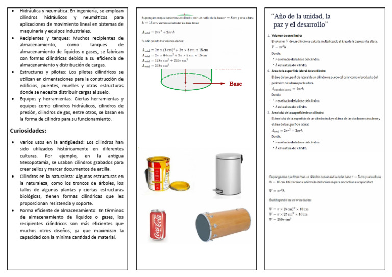 El Cilindro | PDF | Gases | Volumen
