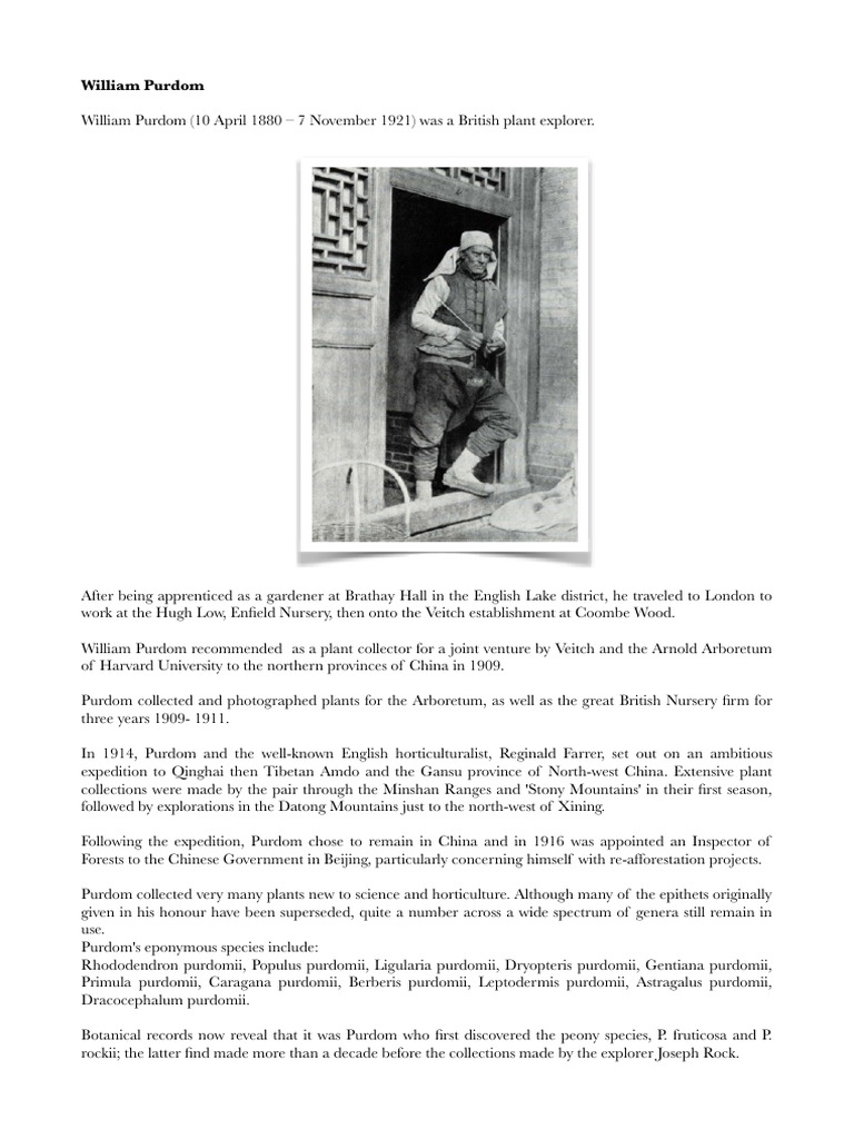 William Purdom | PDF