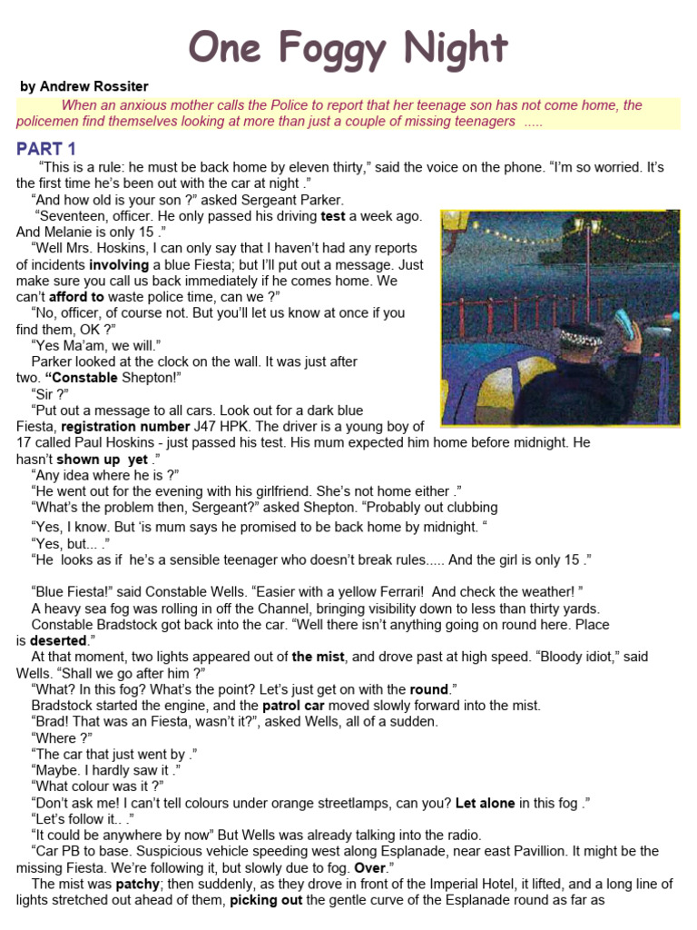 One Foggy Night August 2022 | PDF