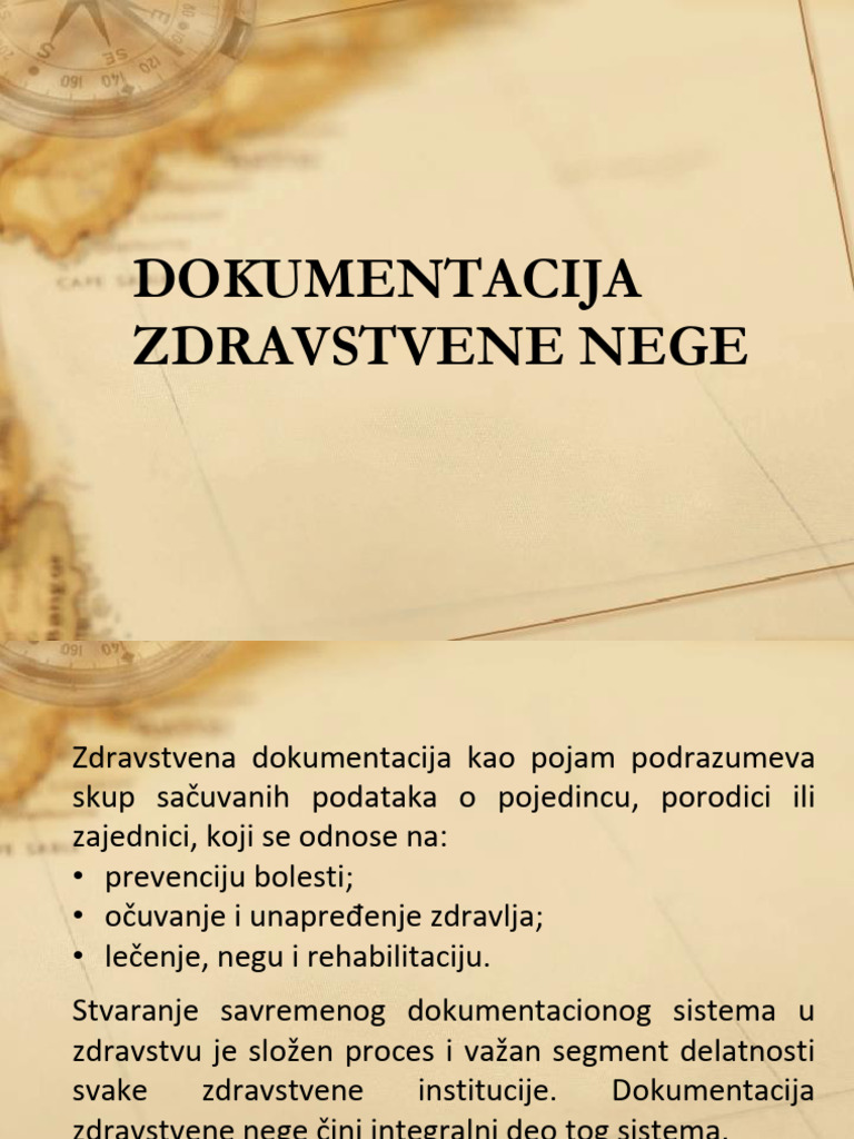 Dokumentacija Zdravstvene Nege | PDF