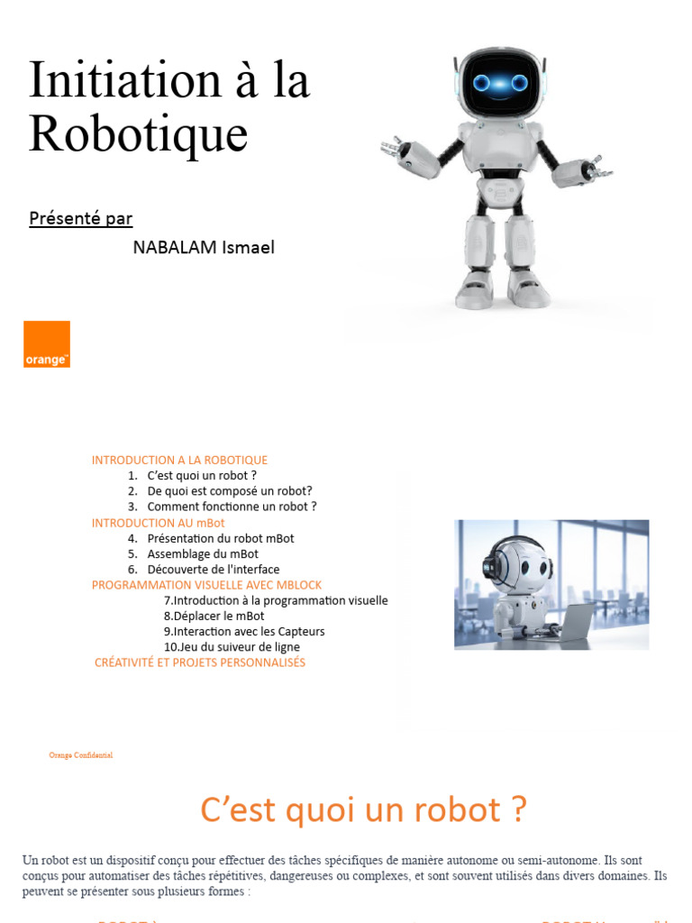 Initiation À La Robotique | PDF | Robot | Robotique