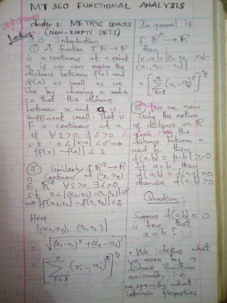 MT 360 Full Notes | PDF