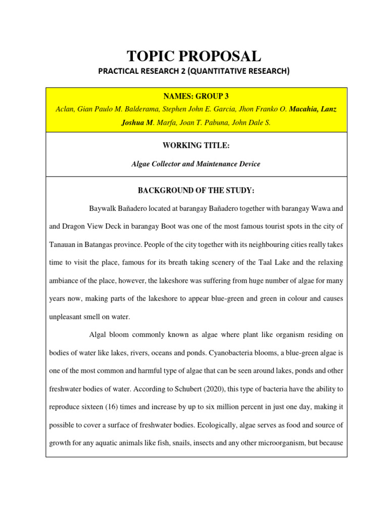 Capstone Project Arduino Base Algae Collector | PDF | Water | Algae