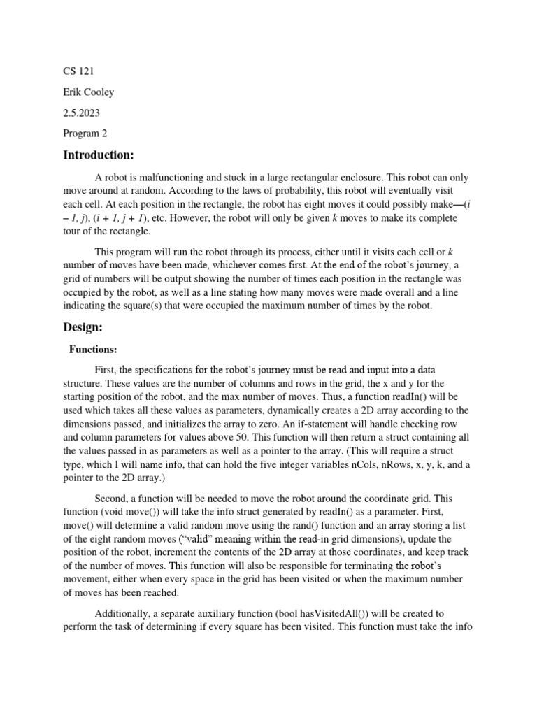 Program 2 | PDF | Pointer (Computer Programming) | Computer Science