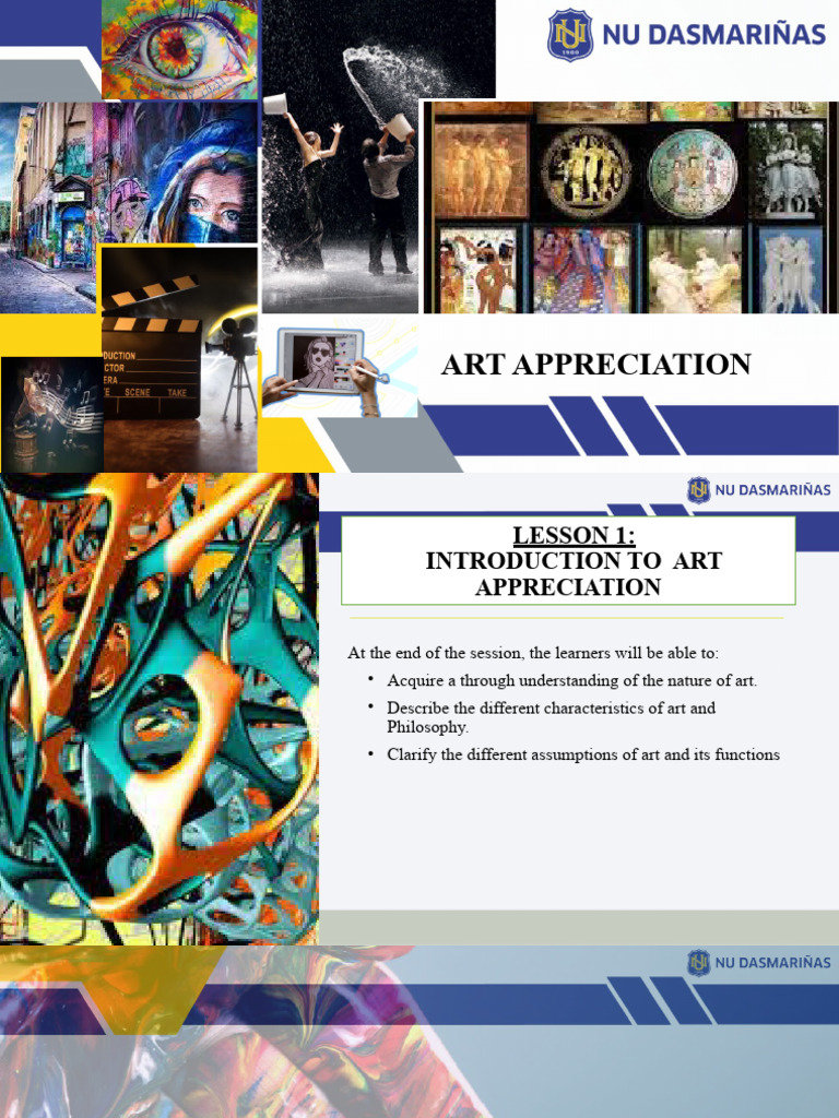 LECTURE 1 - Introduction To Art Appreciation | PDF | Experience | Imagination