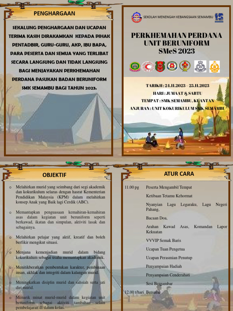 Brosur Perkhemahan 2023 Edited | PDF