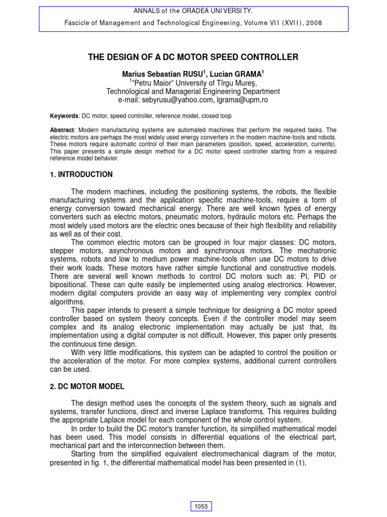 RUSU MARIUS SEBASTIAN 2 | PDF | Engines | Control Theory