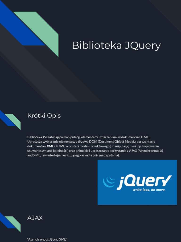 Biblioteka JQuery | PDF