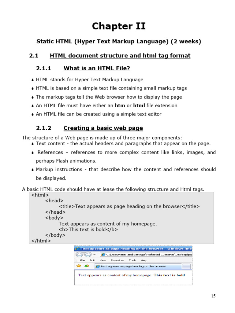 IPchapter 2 | PDF | Html Element | Hyperlink
