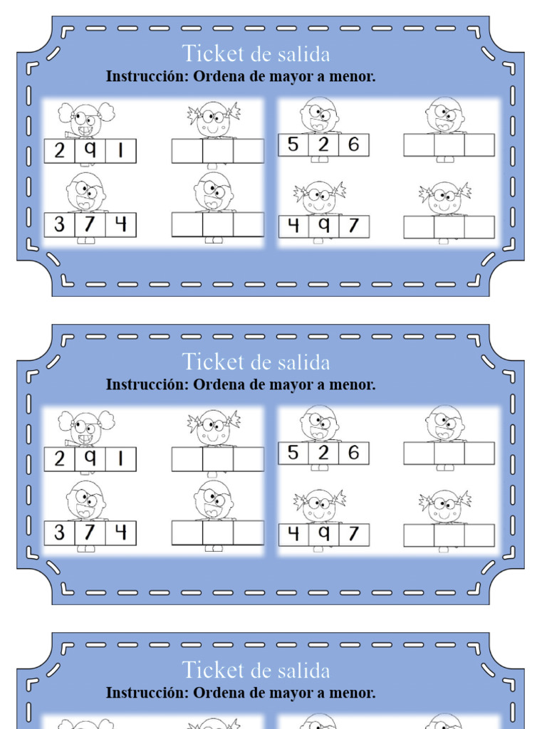 Plantilla Ticket | PDF