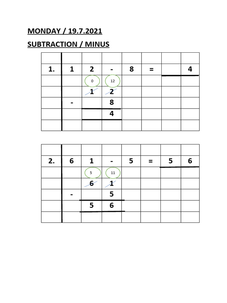 2 NUMBER MINUS | PDF