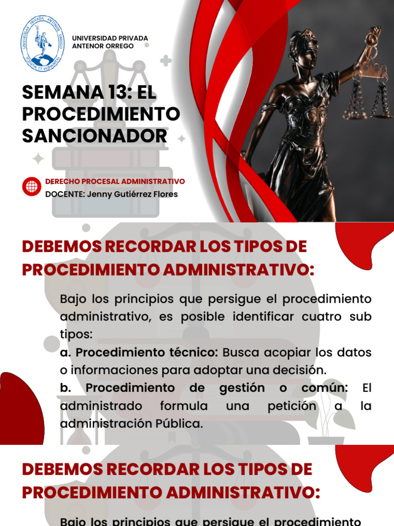 Procedimiento Sancionador en Derecho Administrativo | PDF | Ley Pública ...