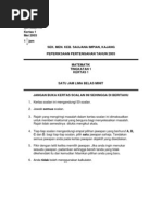 Mathematics Form 1. (Contoh Soalan) Paper 1 (Mengandungi 39 Soalan ...