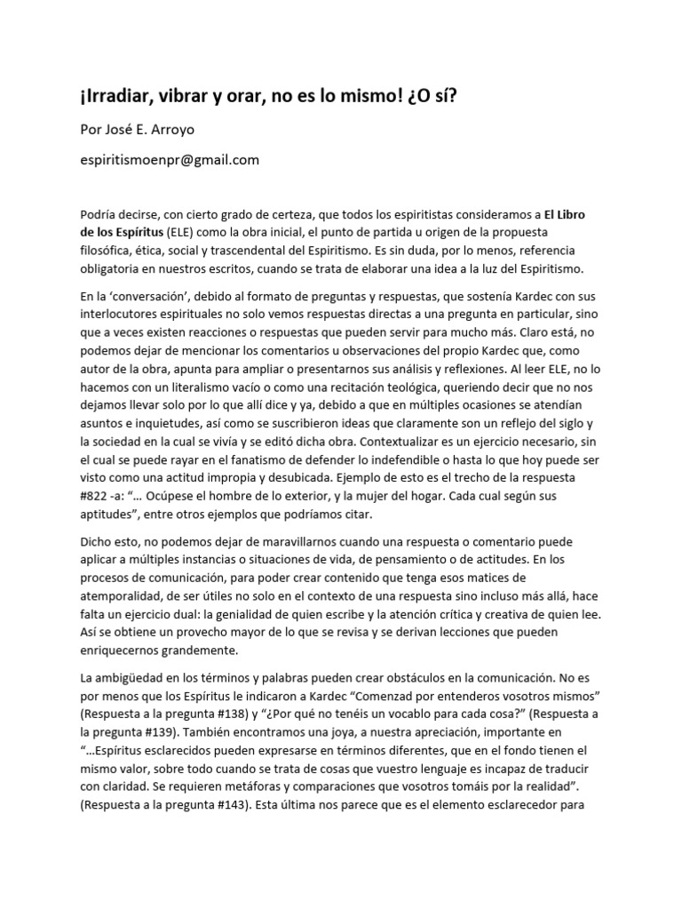 Irradiar o Vibrar y Orar, No Es Lo Mismo, ¿O Sí | PDF | Pensamiento ... Irradiar o Vibrar y Orar, No Es Lo Mismo, ¿O Sí | PDF | Pensamiento ...