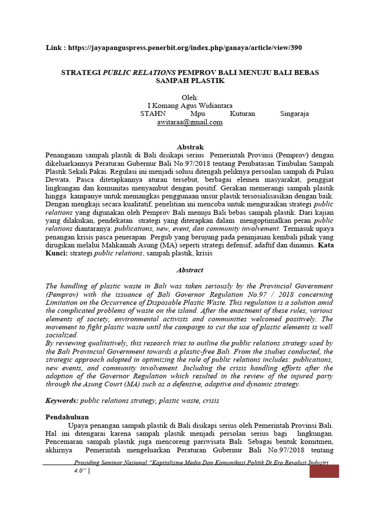 adminjaya,+PROSIDING+SEMINAR+NASIONAL+IKH+2019 p084-091 | PDF | Amorphous Solid | Plastic