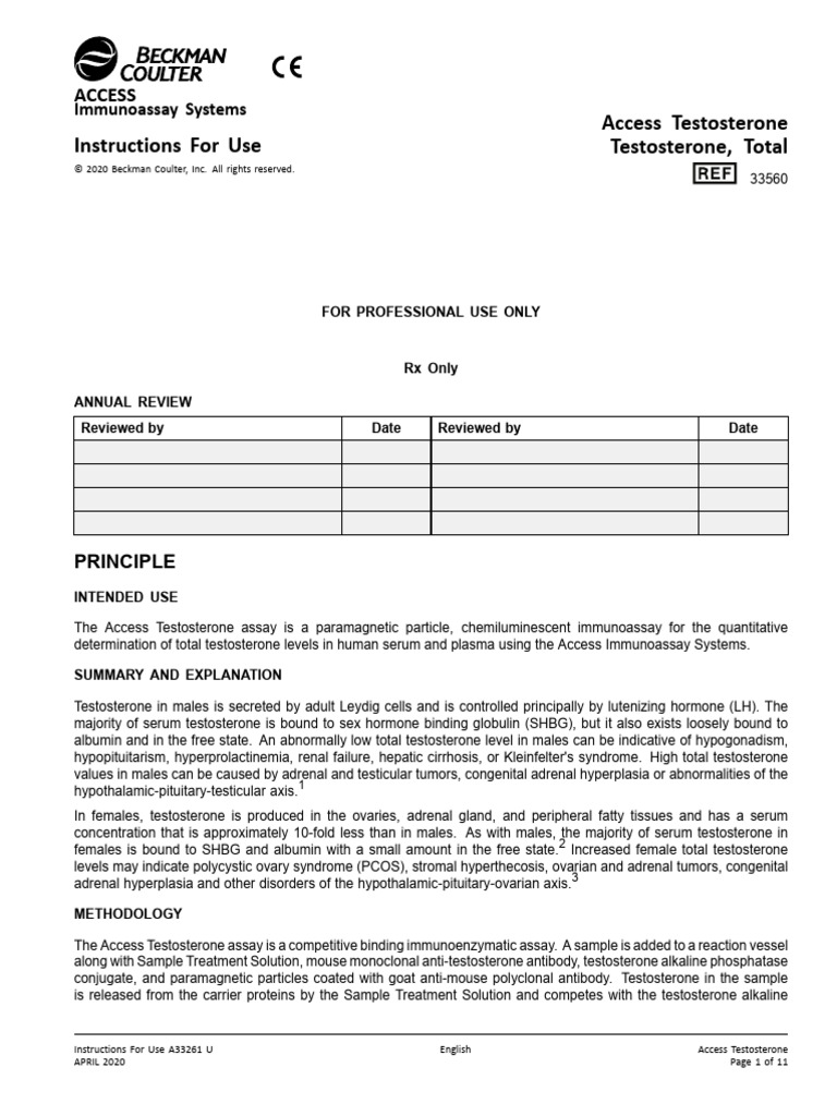 Ifu Testosterone | PDF