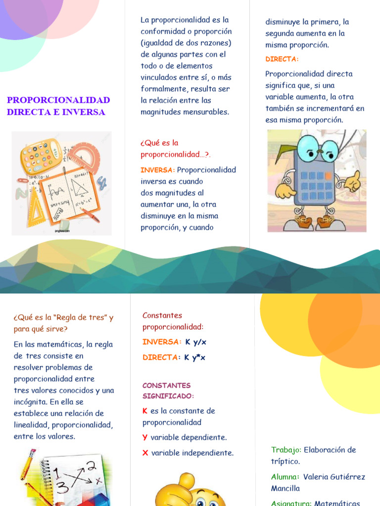 Proporcionalidad Directa e Inversa | PDF