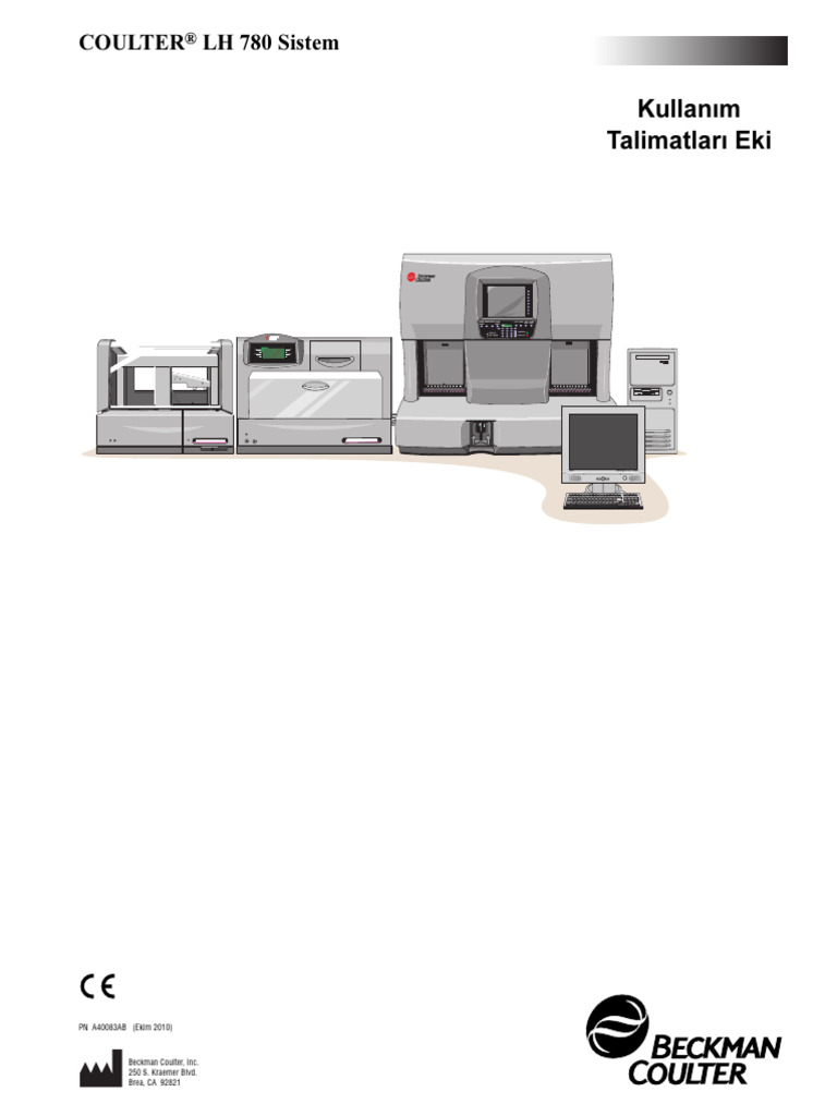 Manual de Usuario COULTER® LH 780 Sistem | PDF