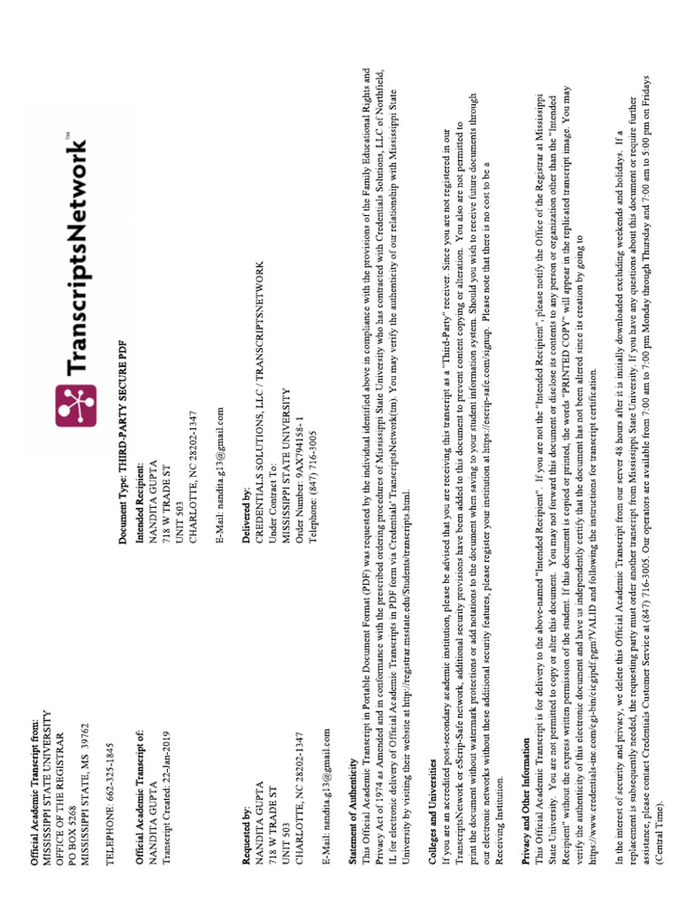 Nandita Gupta Transcript Pdf