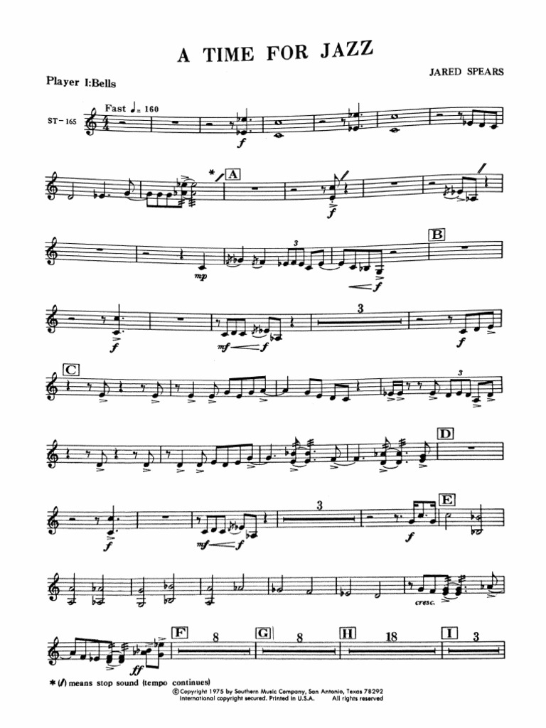 A Time For Jazz - Jared Spears - Bells | PDF